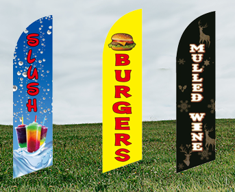 Feathered Flags festival flags advertisement – SlushCupUk.com